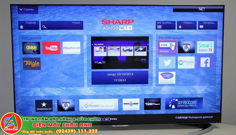 Bảng mã lỗi tivi Sharp hay gặp